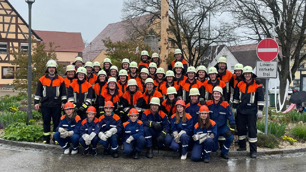 Schietwetter am 1. Mai • Feuerwehr Arberg - Unsere Zeit, deine Sicherheit